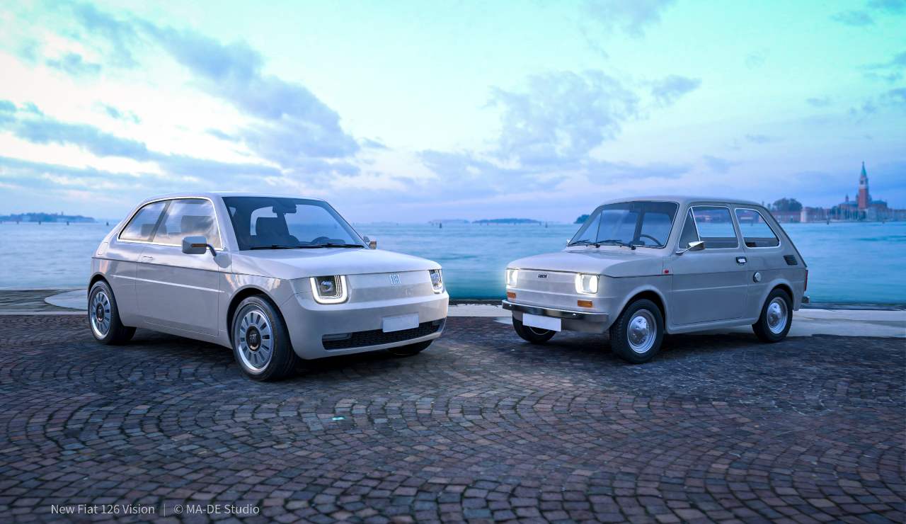 Fiat 126 Vision, potrebbe tornare la city car più venduta al mondo. Render